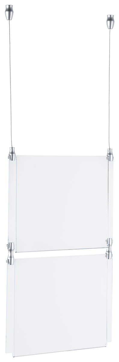 Window Advertising Sign Kit w/ Acrylic Frames & Hanging Hardware