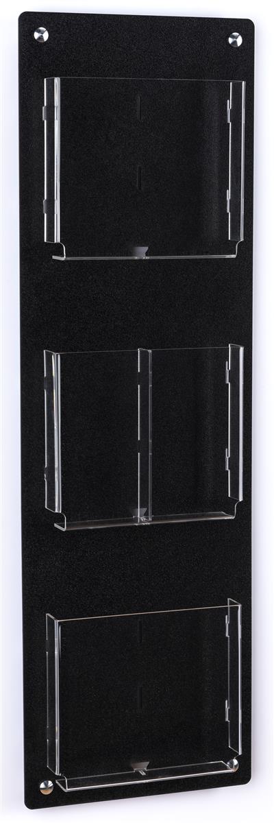 Wall Mounted Acrylic Literature Display | Multi-Pocket Dividers