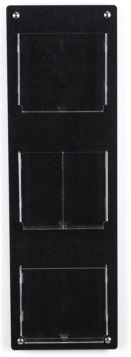 Wall Mounted Acrylic Literature Display | Multi-Pocket Dividers