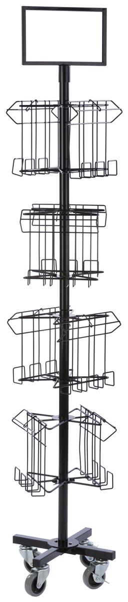 Floor Standing Literature Carousel | Magazine & Leaflet Spin Rack