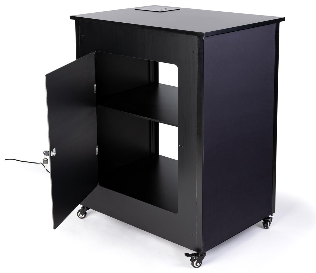 Backlit Tension Fabric Charging Counter | With Custom Graphics