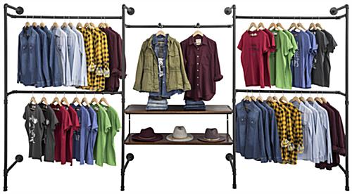 Pipe Outrigger Retail Wall System | Customizable Design