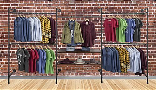 Pipe Outrigger Retail Wall System | Customizable Design