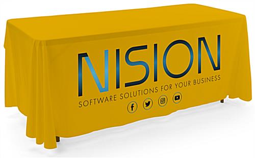 Custom Table Covers | Full Color Dye-Sublimation Printing