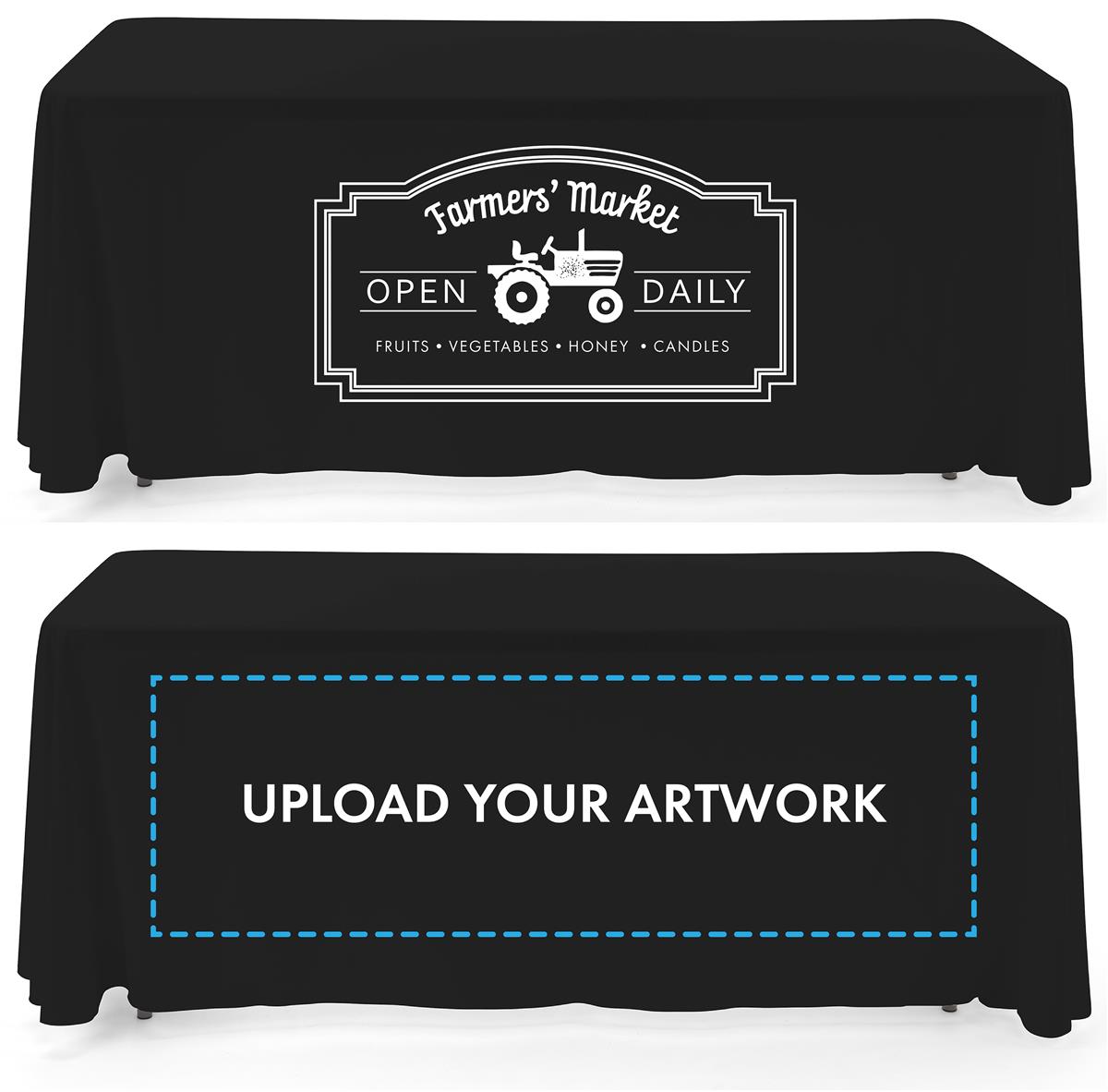 Open Back Tablecloth | Machine Washable Polyester