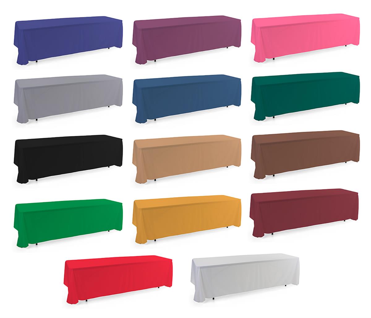 3-Sided Event Table Cloth | Machine Washable Polyester