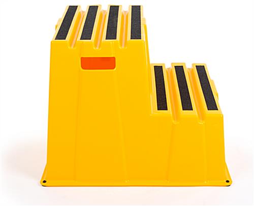 Industrial Step Stand | 20″ Tall 2-Tier Yellow Plastic