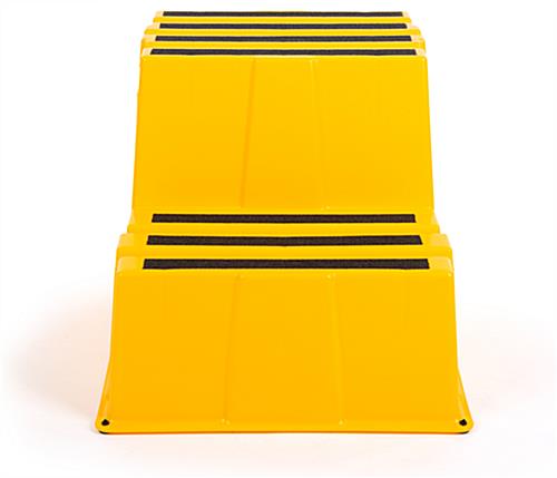 Industrial Step Stand | 20″ Tall 2-Tier Yellow Plastic