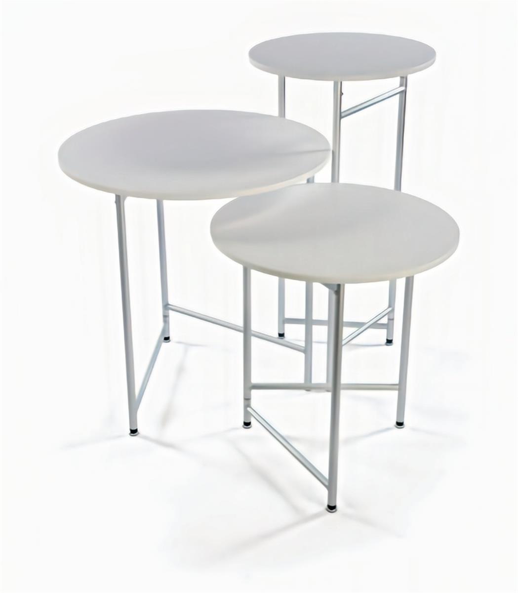 Trade Show Cocktail Table Set of 3|Post Up Stand