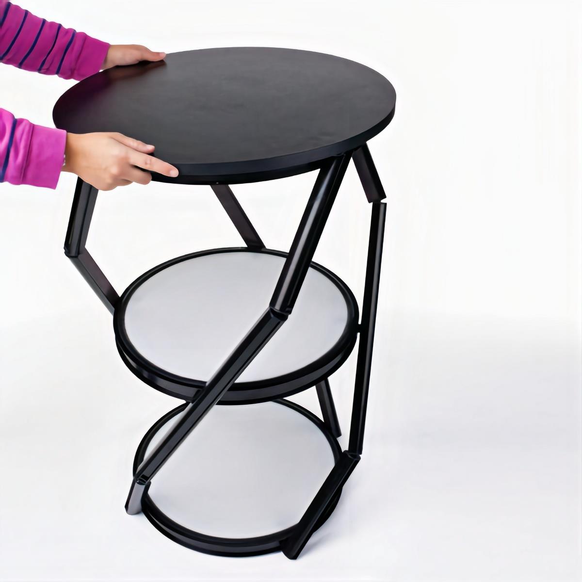 Portable Round Collapsible Display Counter | Post Up Stand