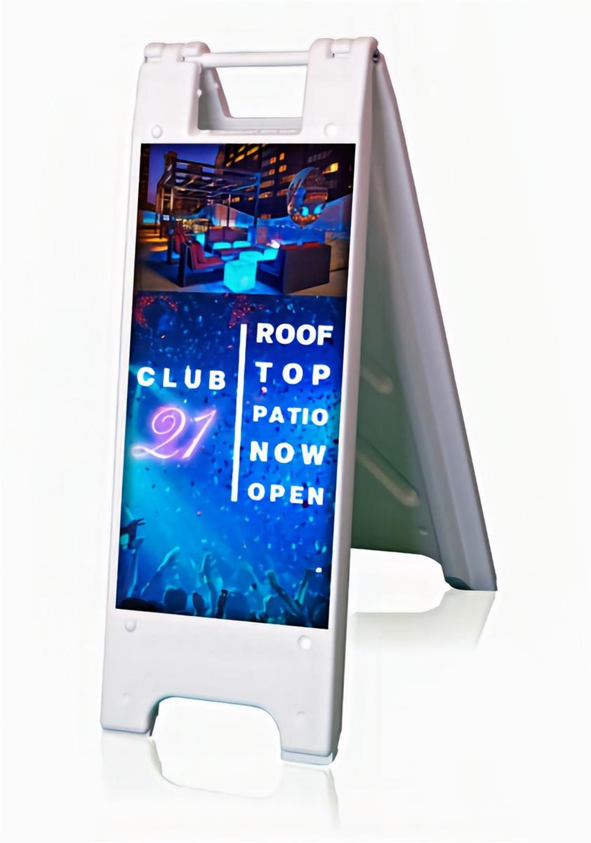 Small White Double-Sided Poster Stand | Poster Only