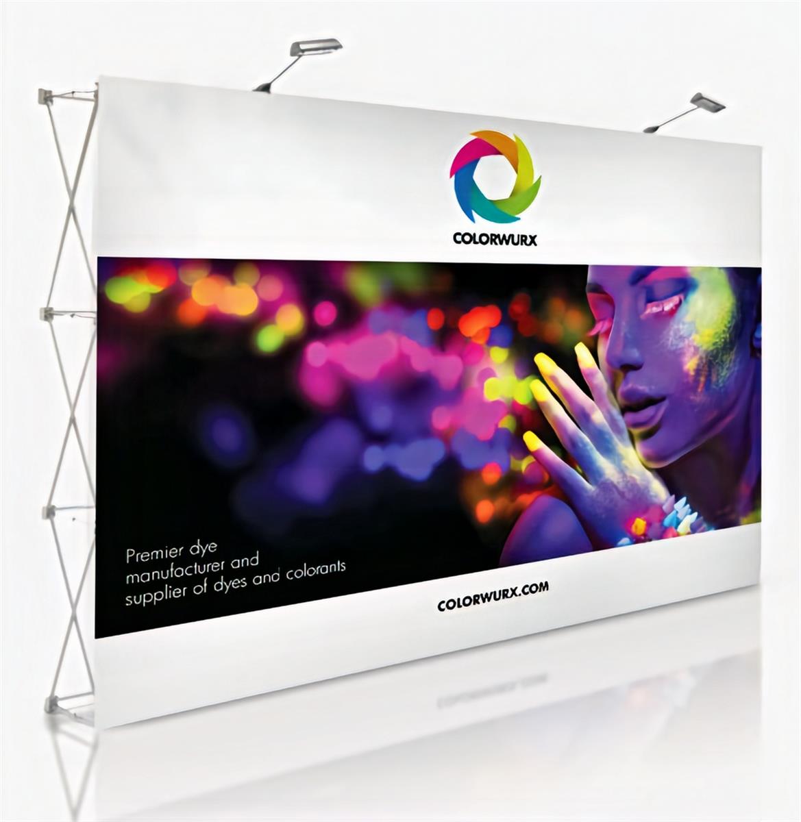 Quick Fabric Backdrop Display | Custom Printed Pop Up Backwall