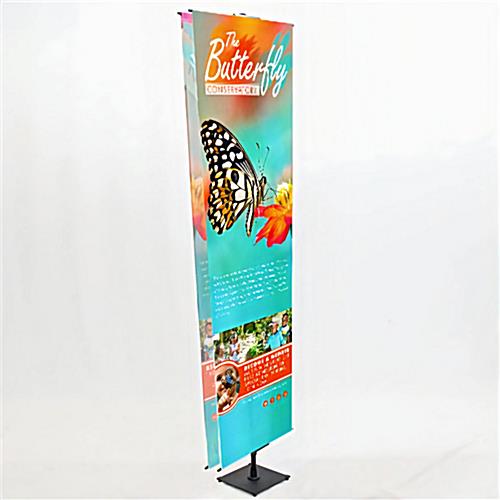Double-Sided Telescopic Banner Stands | 360 Degree Visibility