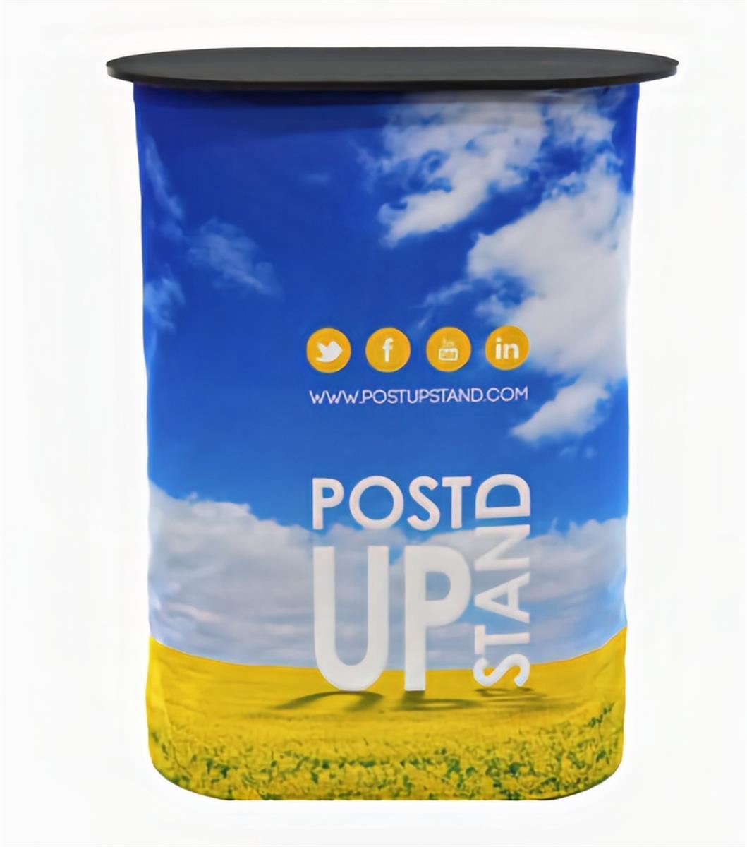 Oval Display with Countertop and Wrap Combo