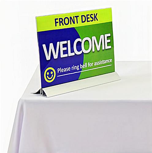 Acrylic Table Top Sign Holder | Sign Holders for Retail Counter