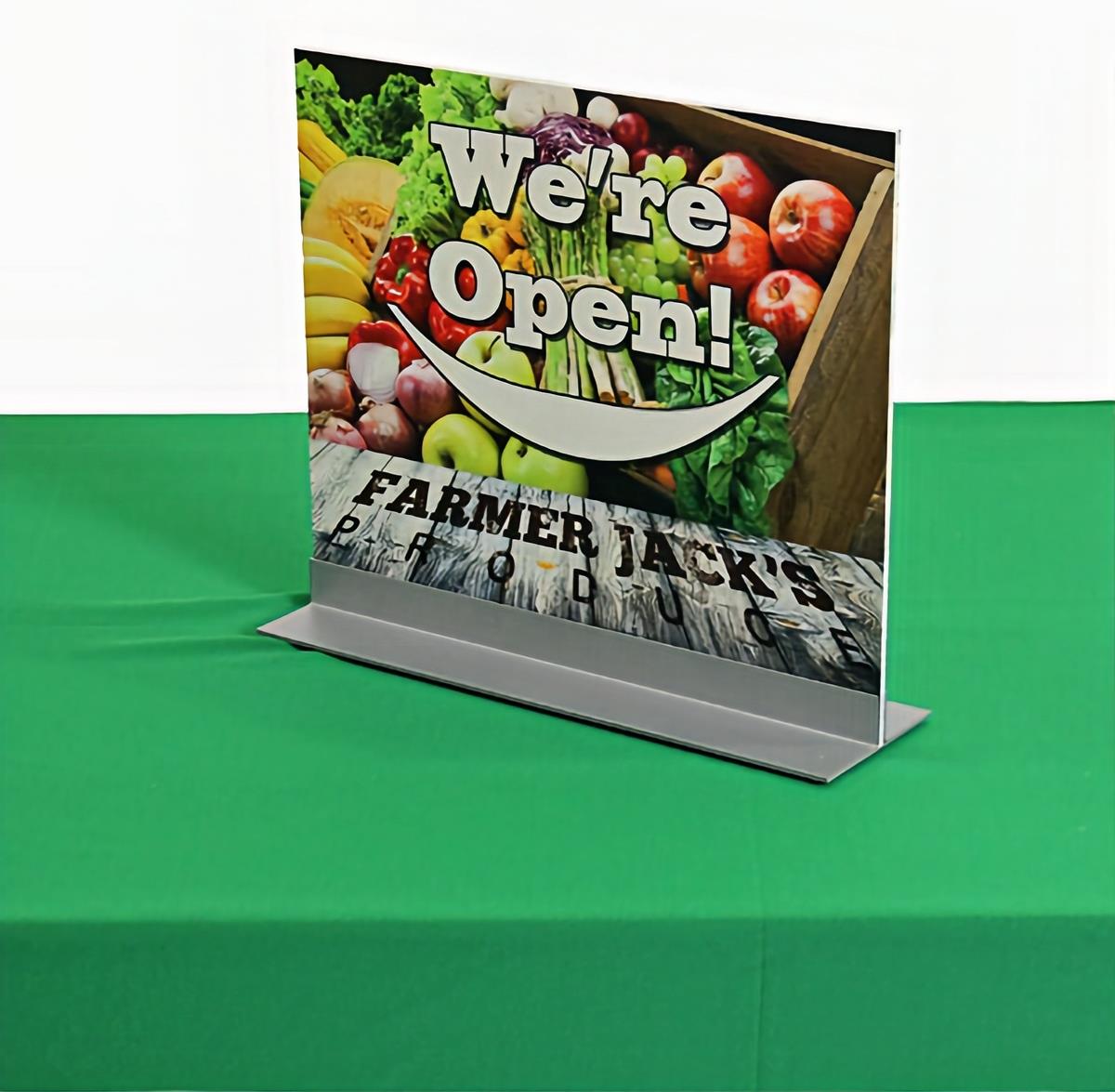 T-Style Frameless Sign Holder Replacement Poster | Post Up Stand