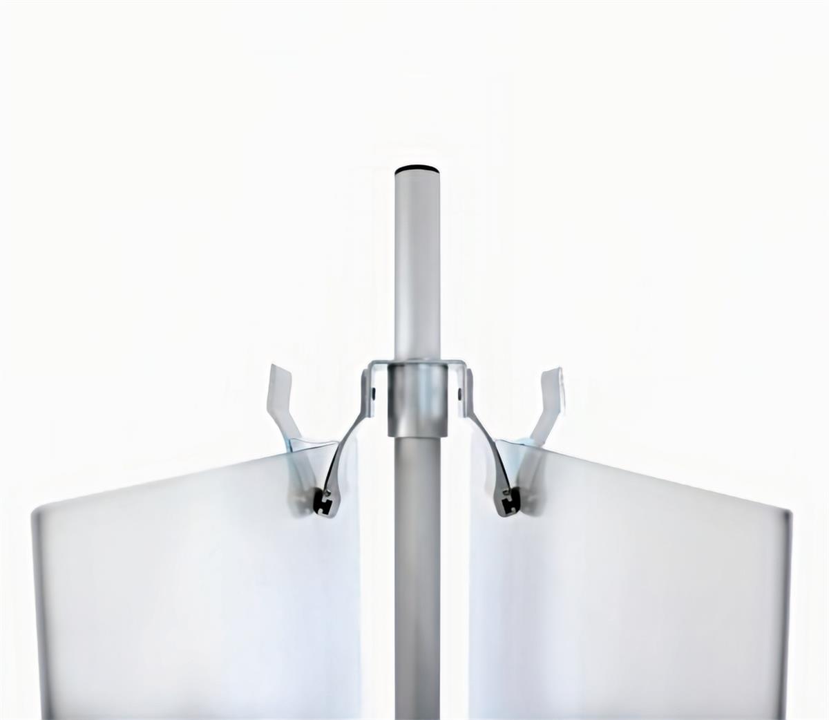 Poster Clamp Floor Display | Double Sided | Post Up Stand