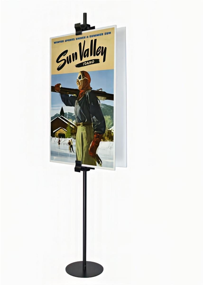Poster Clamp Stand DIsplay | Double-Sided| TRT Banners