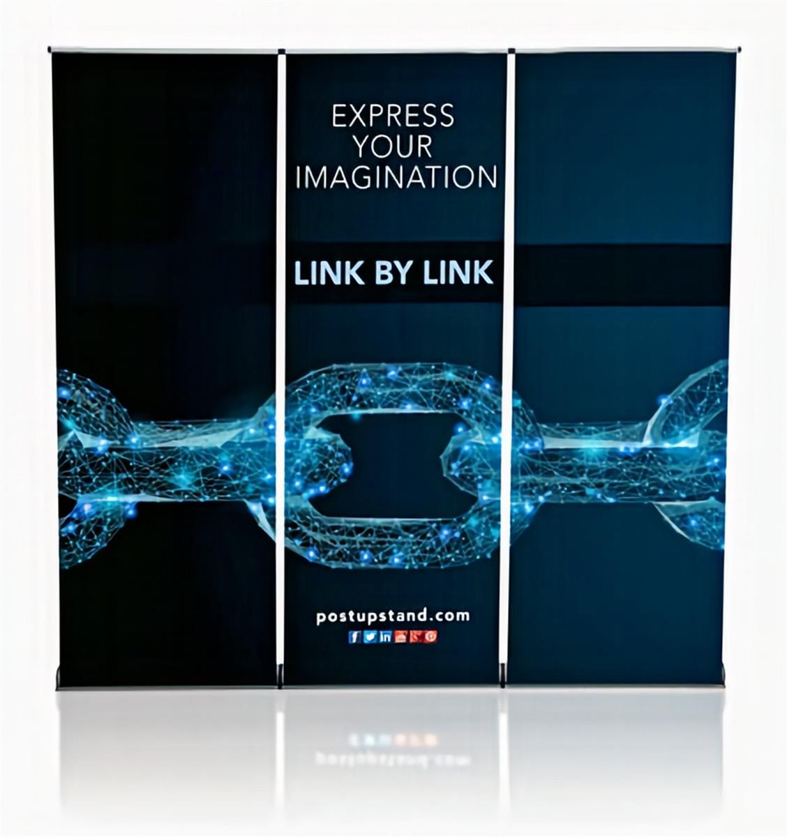 Link Retractable Banner Trade Show Walls| Post Up Stand