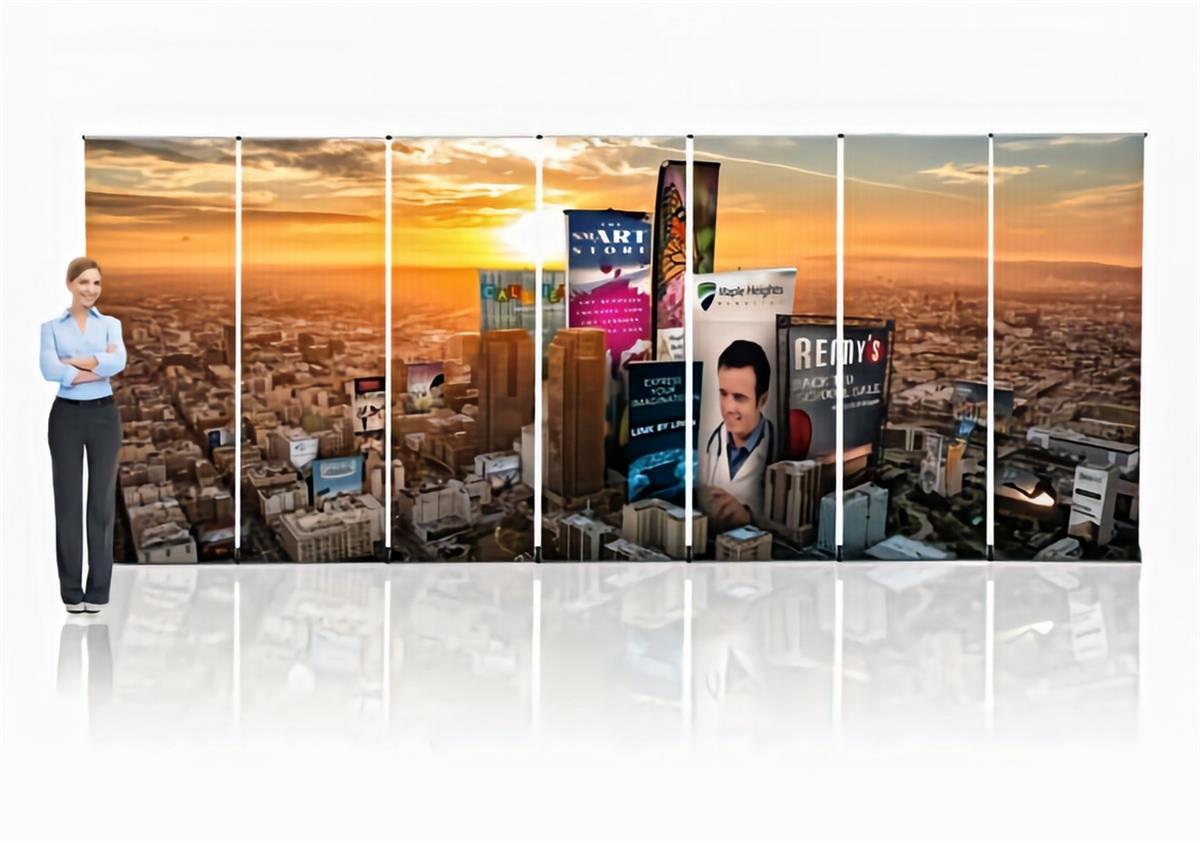 Link Retractable Banner Trade Show Walls| Post Up Stand