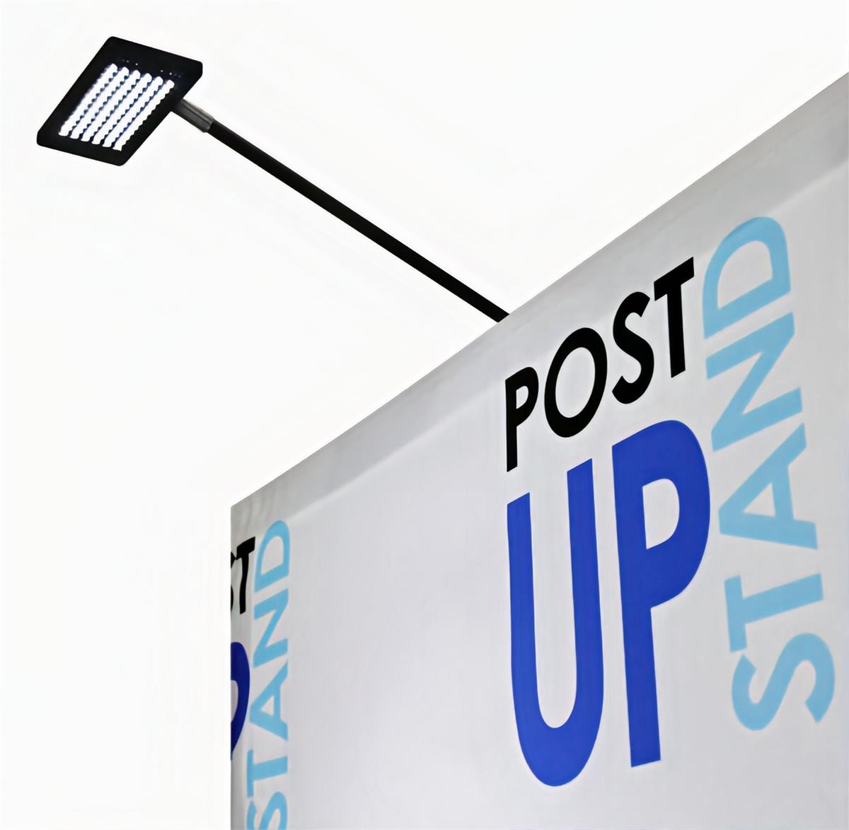 LED Light for Trade Show or Quick Fabric Displays | Post Up Stand