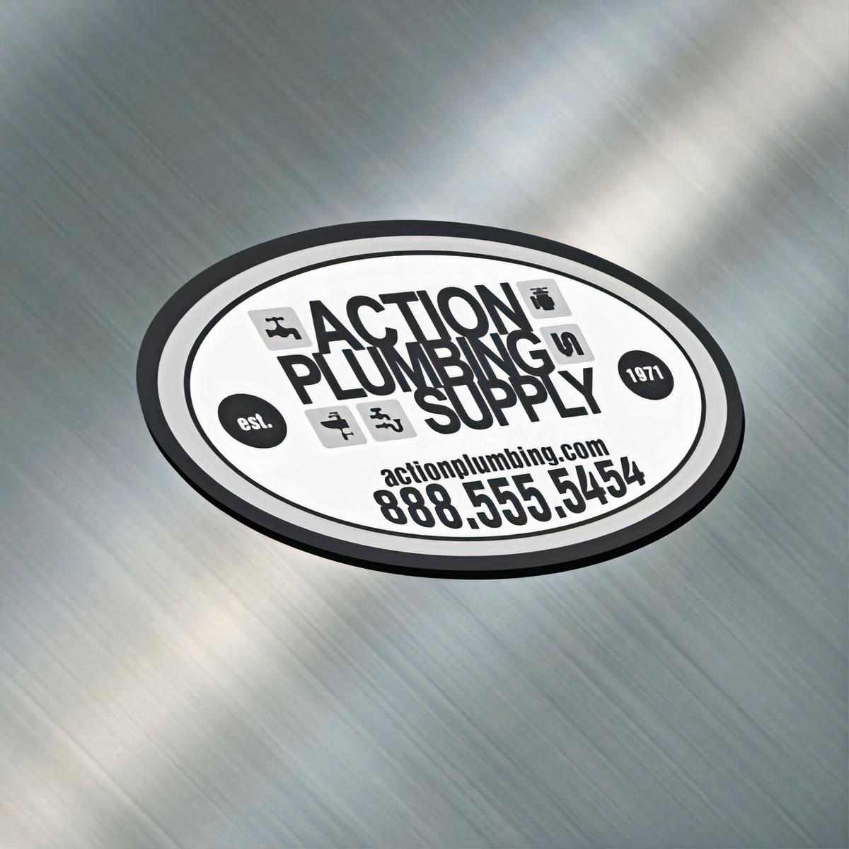 Custom Printed Circle Vinyl Magnets | Post Up Stand