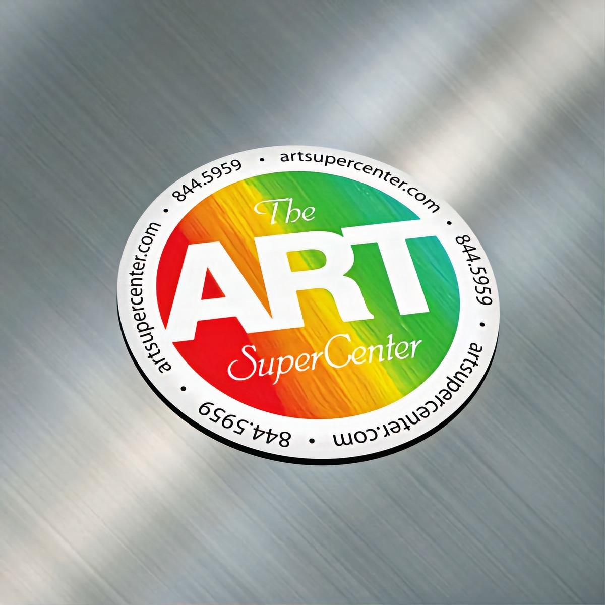 Custom Printed Circle Vinyl Magnets | Post Up Stand