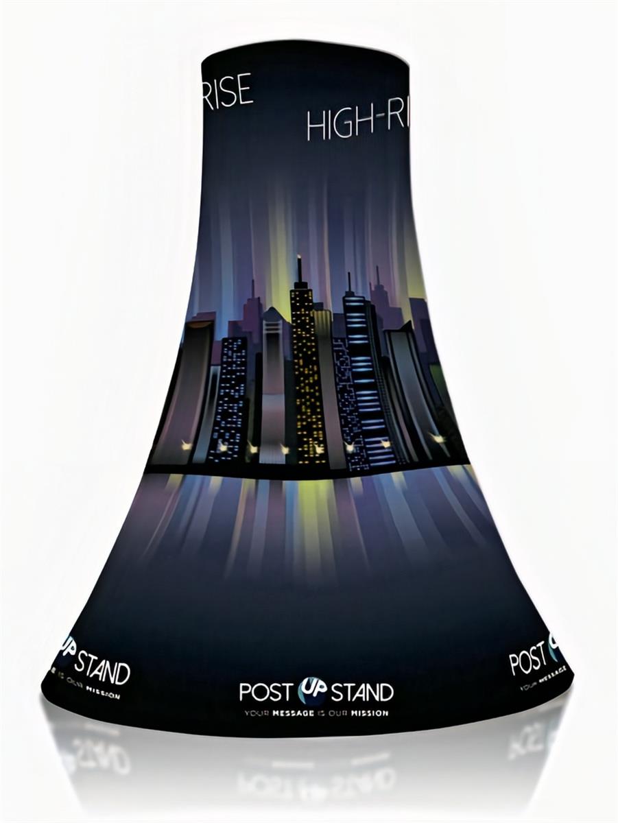 High Rise Tension Fabric 10' Funnel Tower Display
