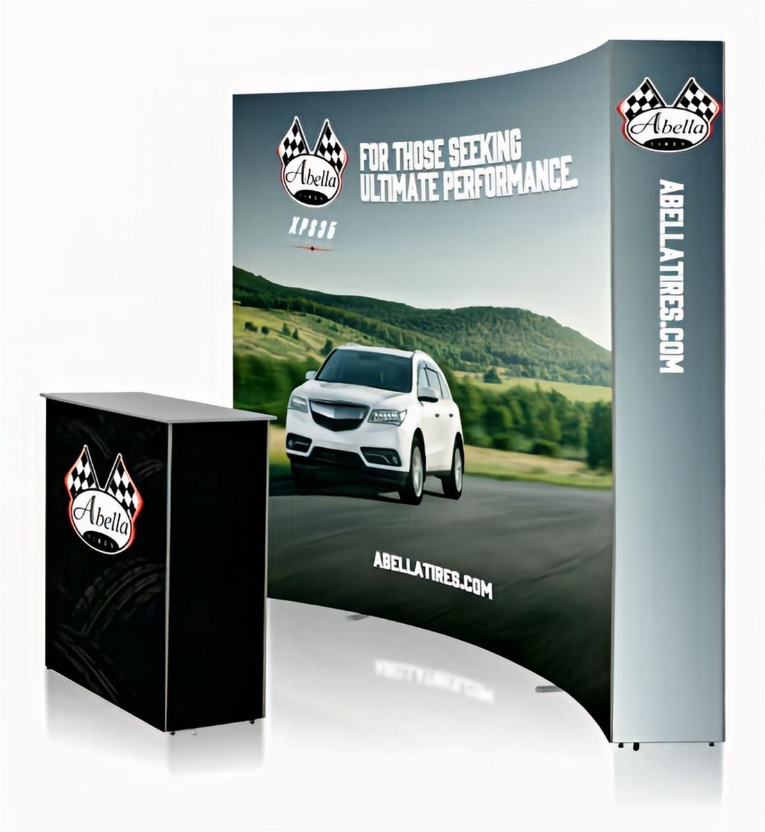 LUX SEG Backlit Pop Up Display & Podium | Post Up Stand