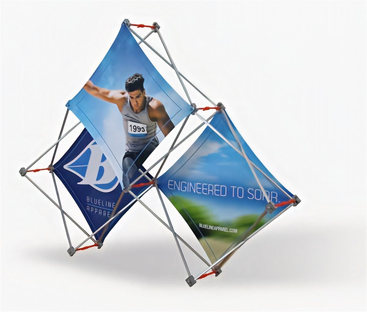 3D Pop Up Displays | 3D Pop Up Display Pyramid | TRT Banners