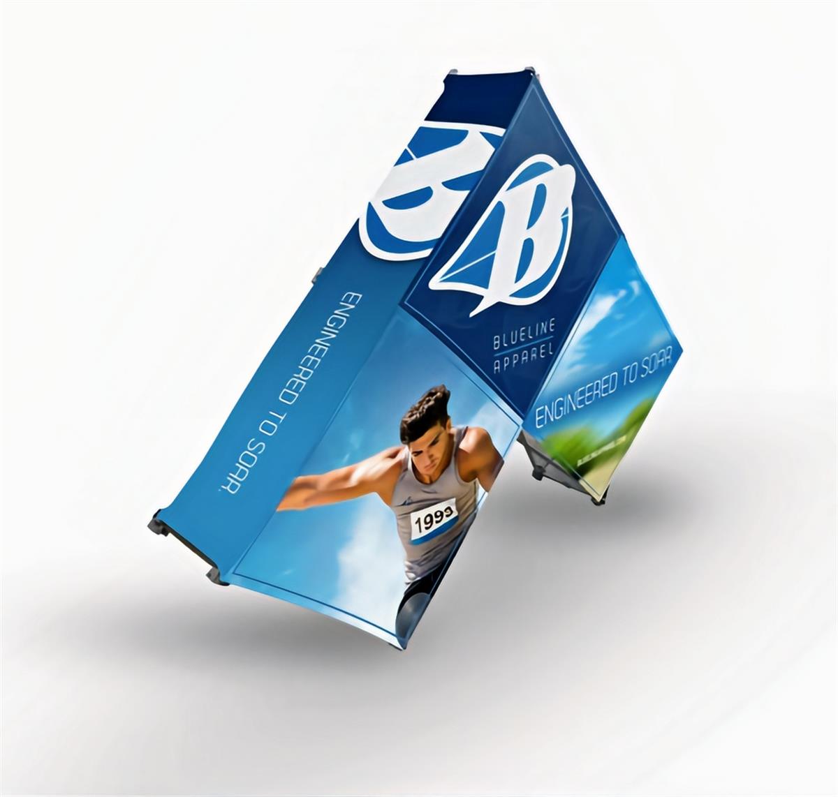 3D Pop Up Displays | 3D Pop Up Display Pyramid | TRT Banners