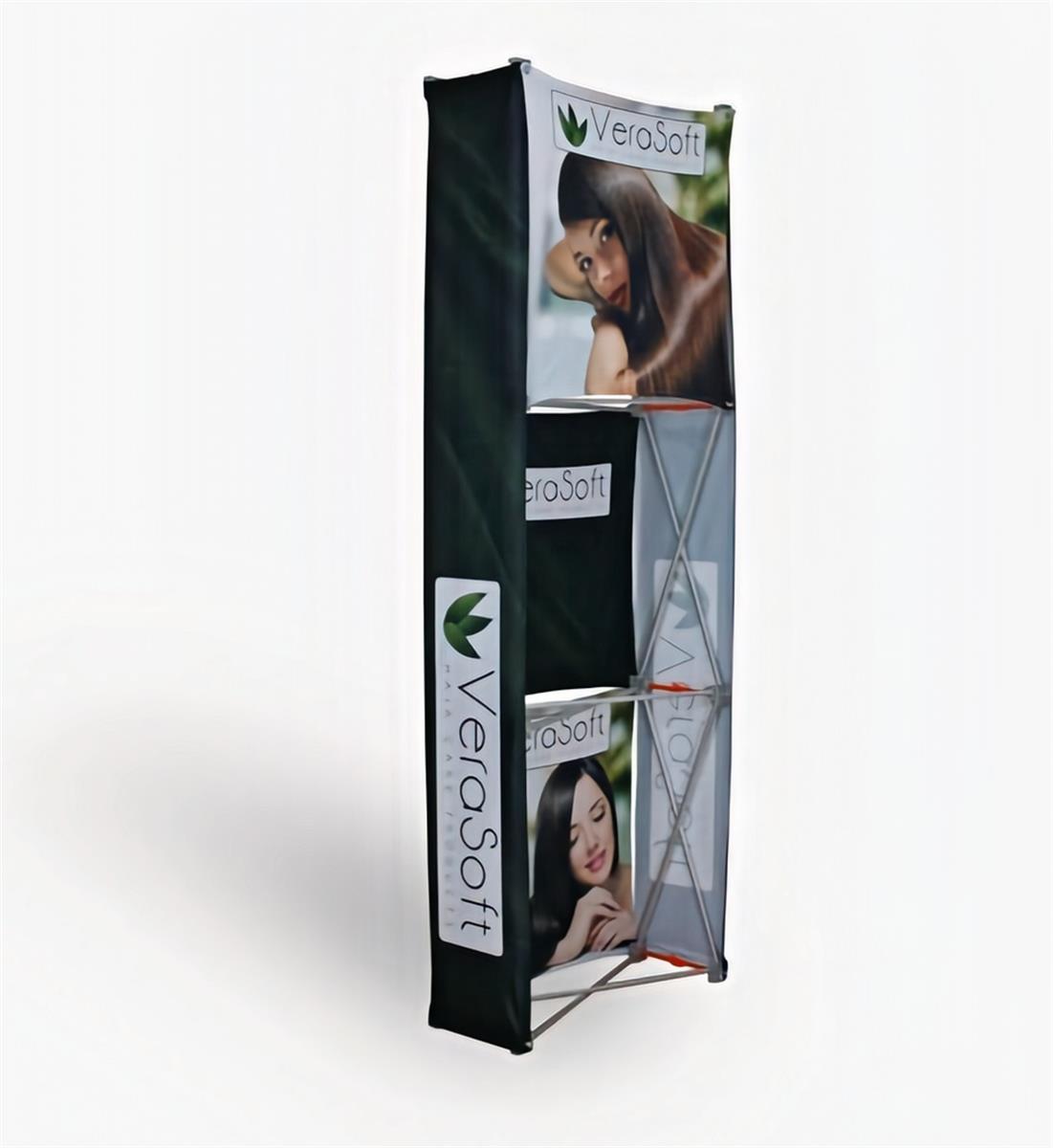 3D Pop Up Display Stand | 3 Square Tiles | TRT Banners