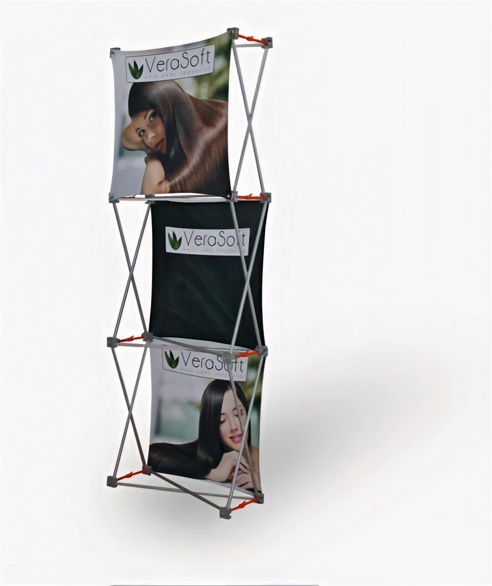 3D Pop Up Display Stand | 3 Square Tiles | TRT Banners