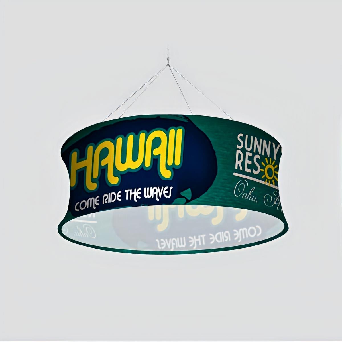 Round Trade Show Hanging Banner | Overhead Hanging Display