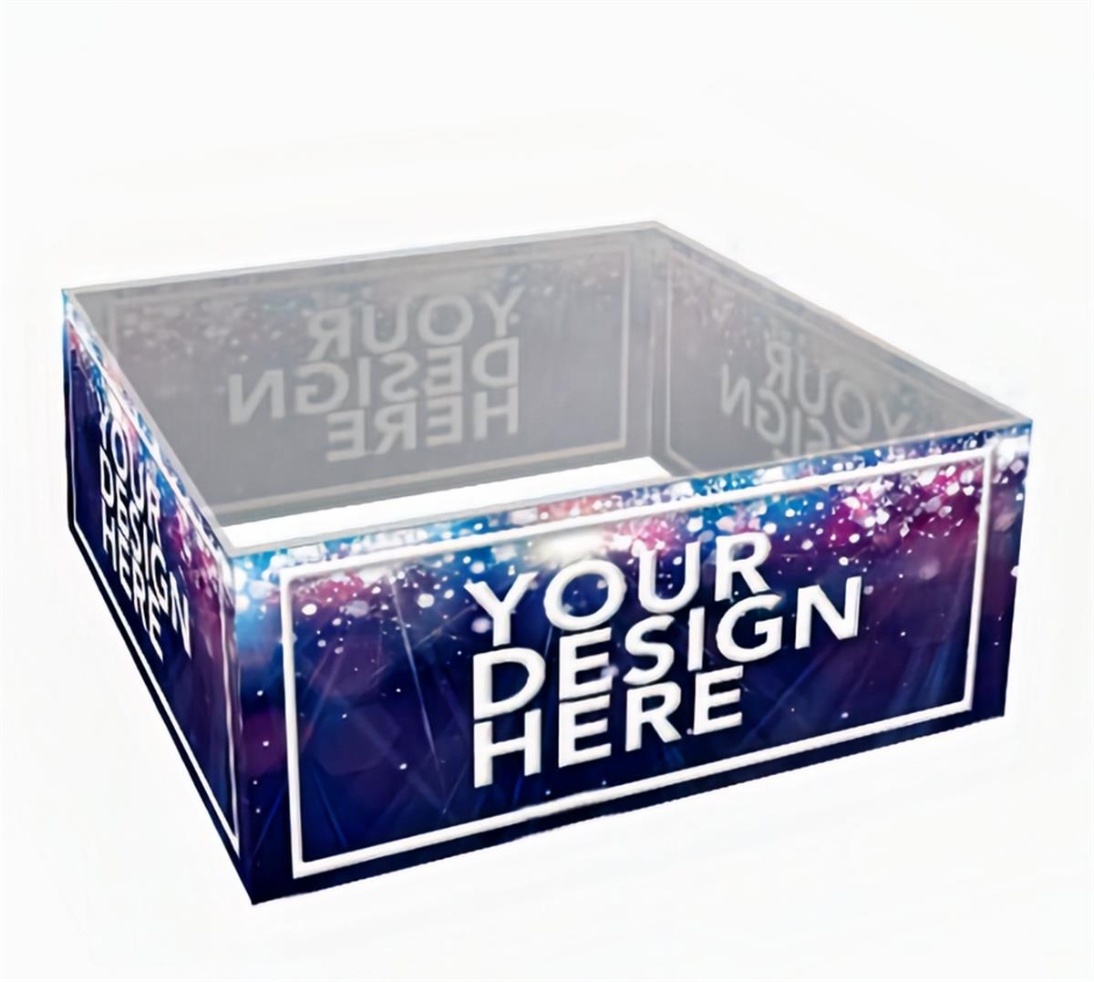 Square Trade Show Hanging Banner | Printed Overhead Banner