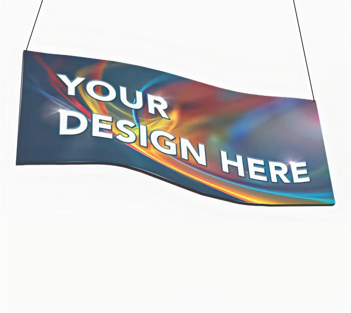 Wave Trade Show Hanging Banner | Printed Overhead Trade Show Sign