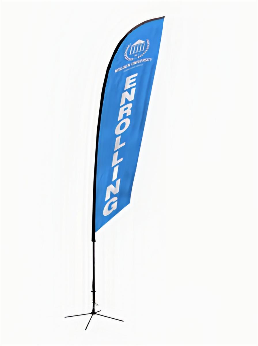 Angled Blade Feather Banner | 10' Custom Printed Feather Flag