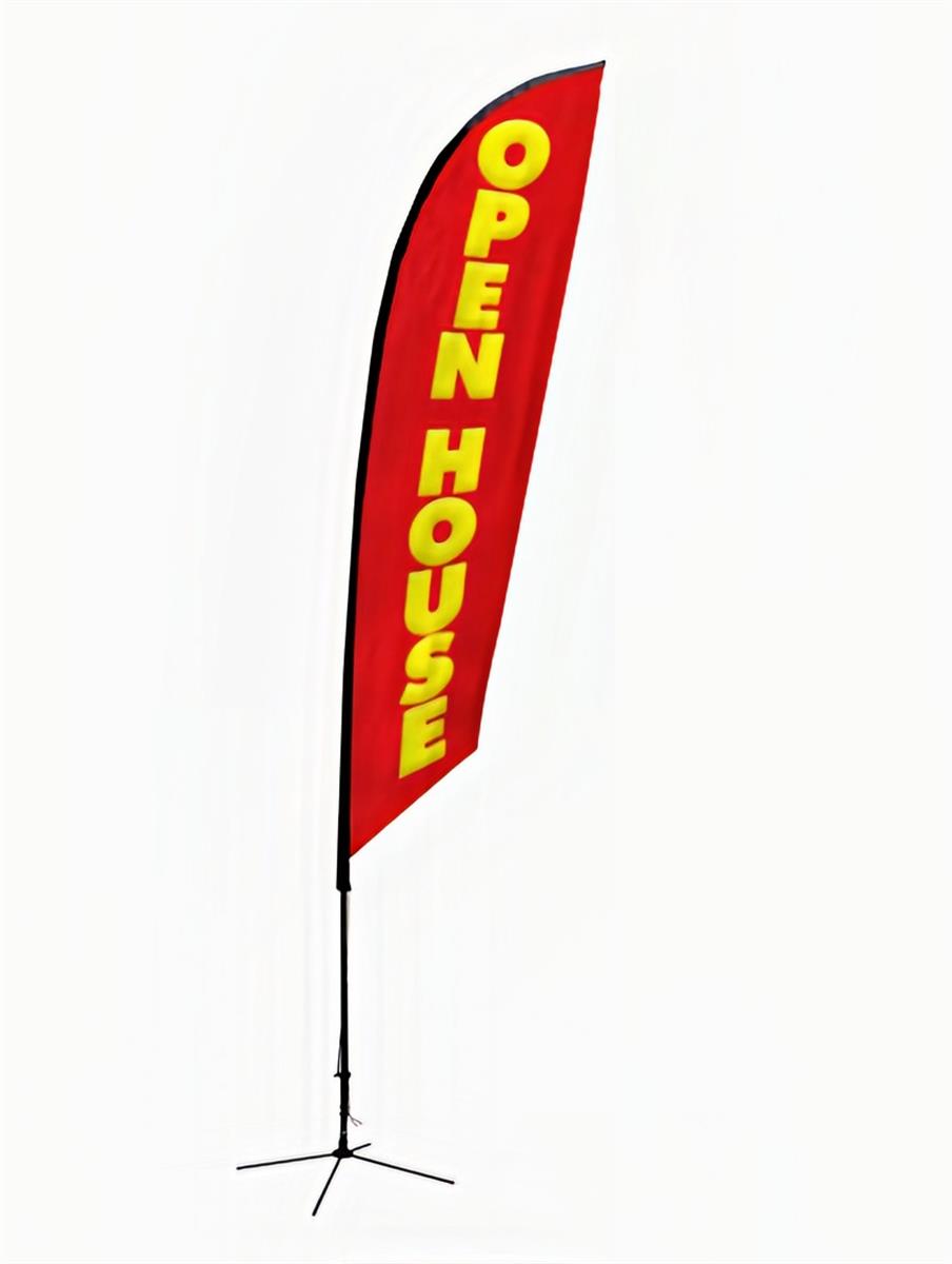 Angled Blade Feather Banner | 10' Custom Printed Feather Flag