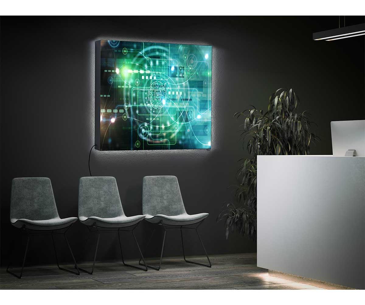 Backlit Fabric Light Box Graphics Replacement | Post Up Stand