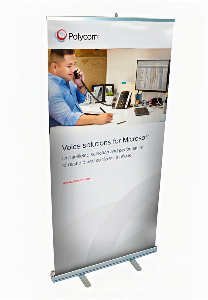 Polycom Microsoft Voice-39"x80" Narrow Base Stand-Vinyl