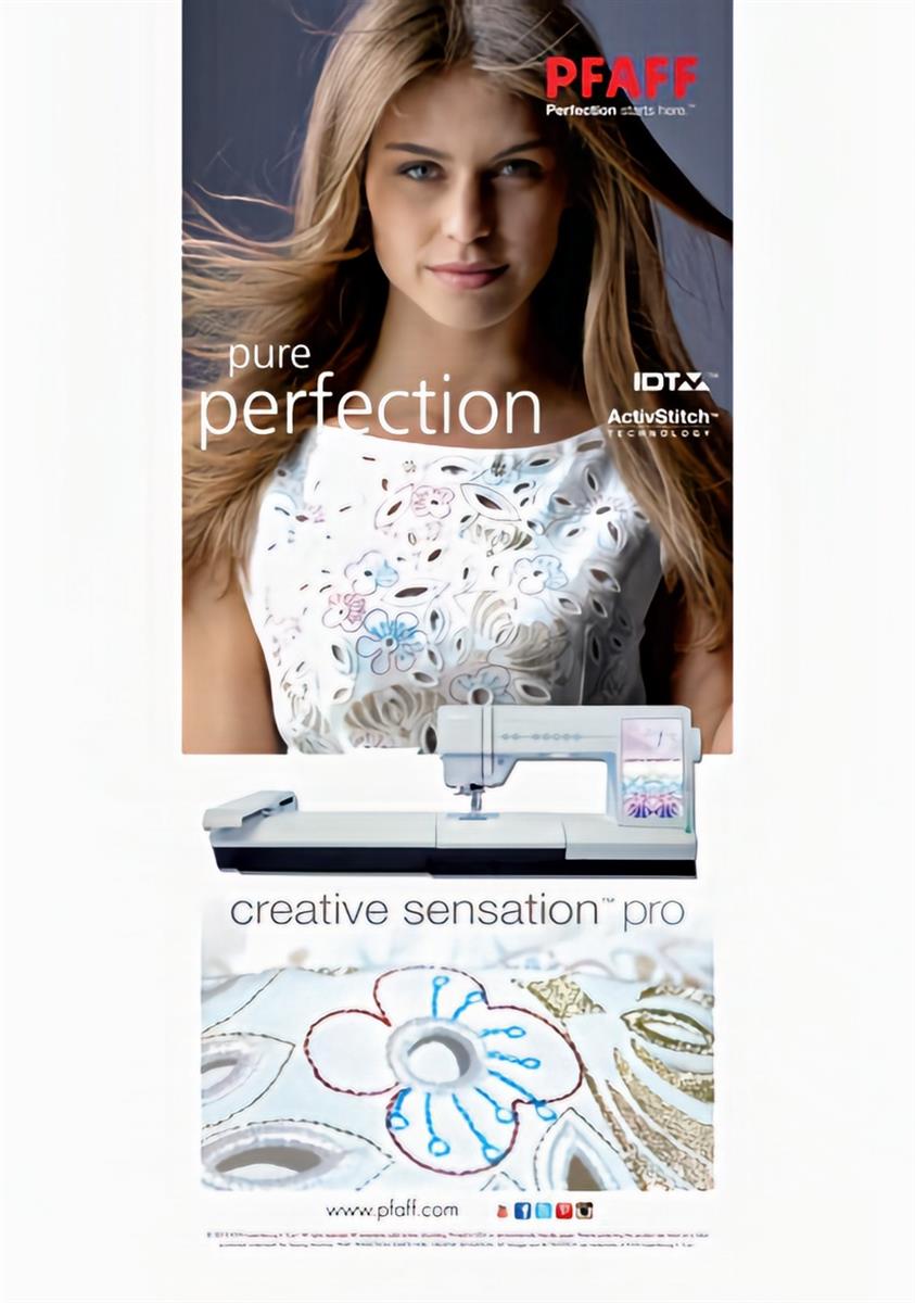 PFAFF Creative Sensation TM Pro 33" x 80" NB Poster Only
