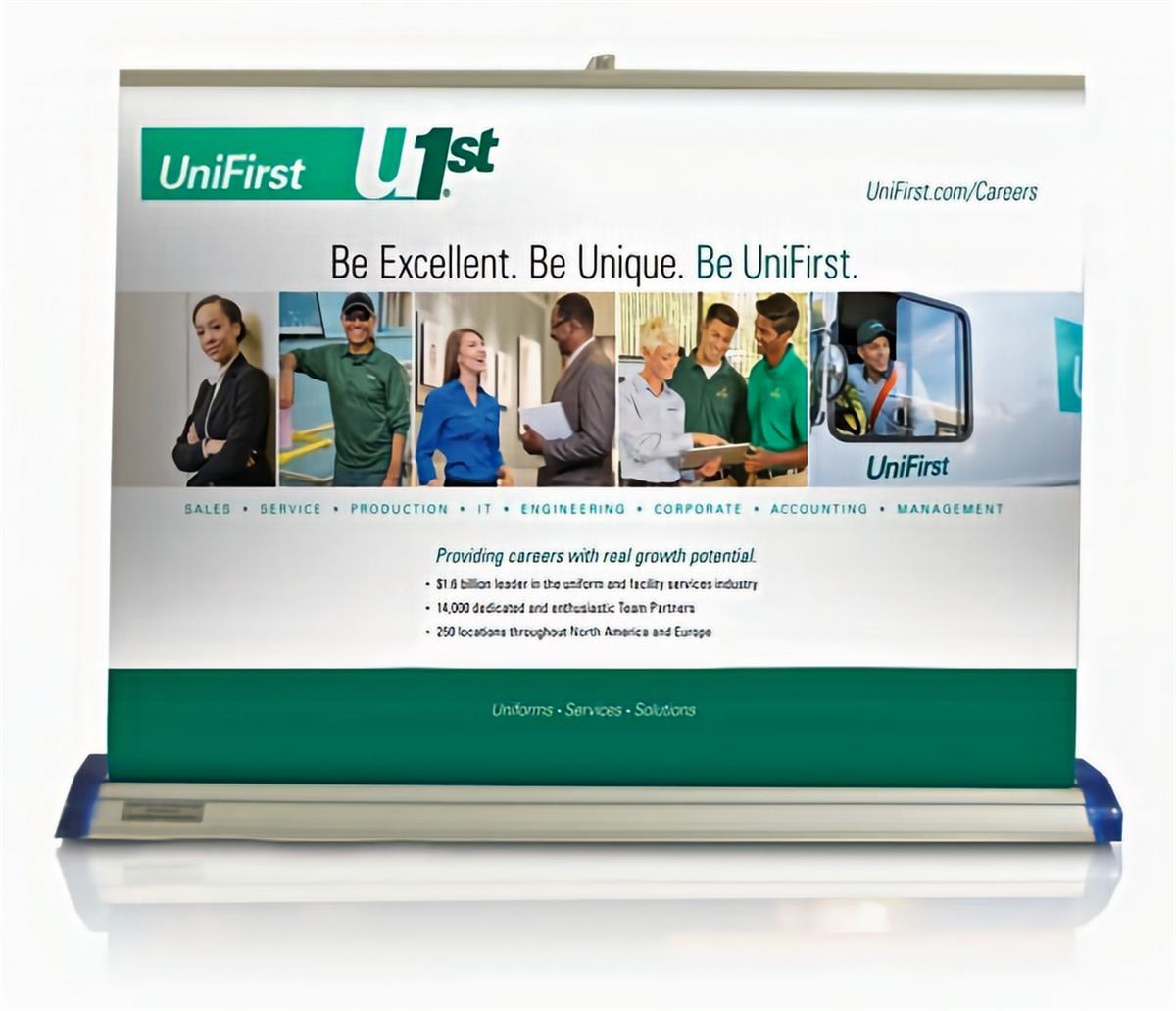 UniFirst Recruitment Table Top Banner | Post Up Stand
