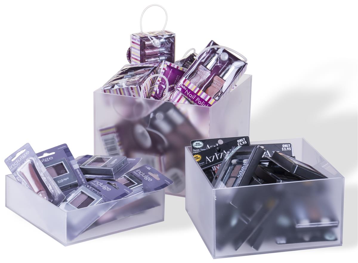 Recycled Acrylic Cube Riser | Set of 3 Nested Displays