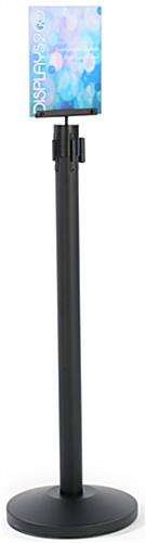 Acrylic Stanchion Sign Frame | Black