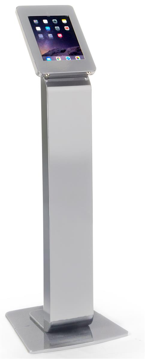 ADA Accessible iPad POS Enclosure Stand | Silver Aluminum Build