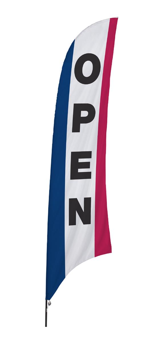 Open Banner | Feather Flag Welcomes Customers