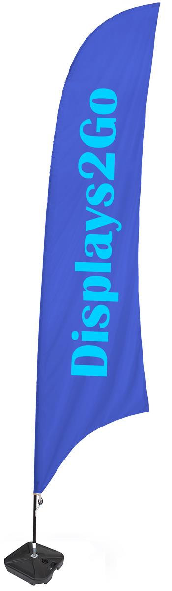 Two Color Advertising Flags | Plastic Water Base