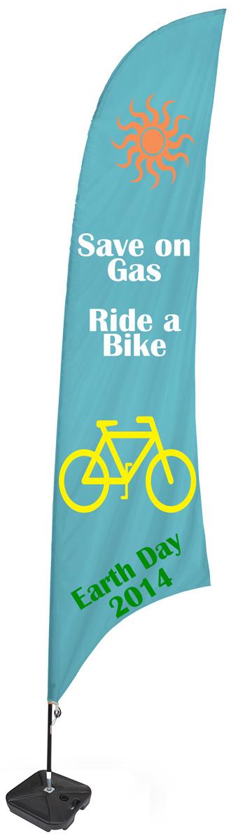 Full Color Advertising Flags | Water Base