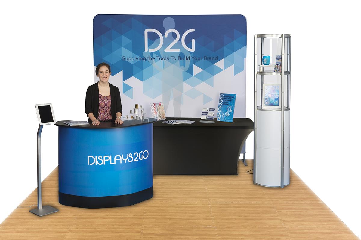 Complete Exhibit Package | Knock Down Twist Display Case