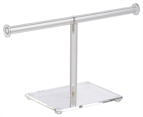 Acrylic T Bar | Clear Countertop Bracelet Display